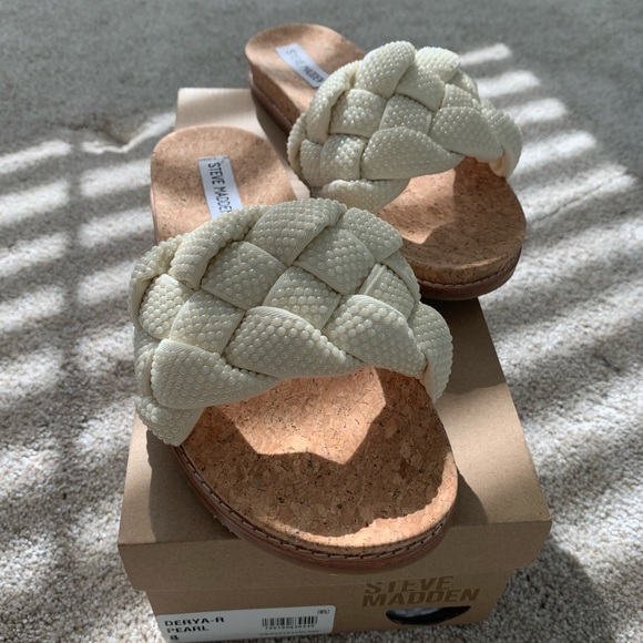 Steve Madden | Shoes | Nwt Steve Madden Deryar Braided Slide Sandals ...